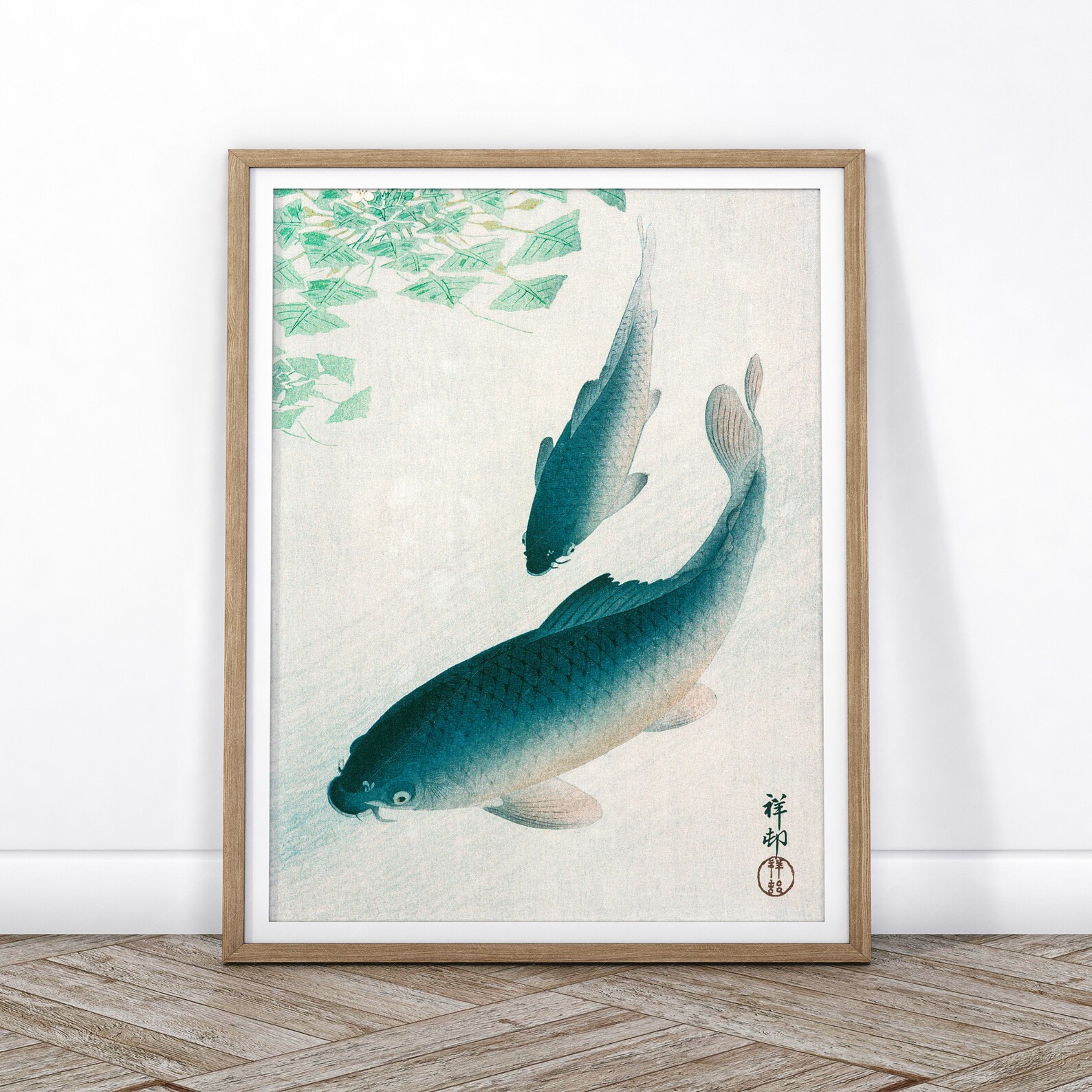 Japanese Nature Print Carp Koi Fish Fish Painting Vintage - Etsy Canada