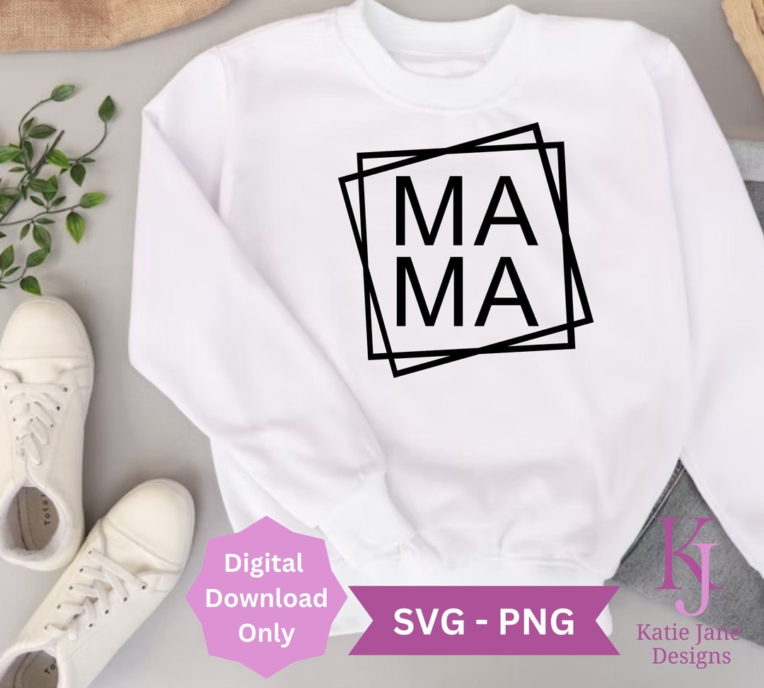 Mama Square SVG | Mama Frame SVG | Mom Life | Mama Shirt | Cricut ...