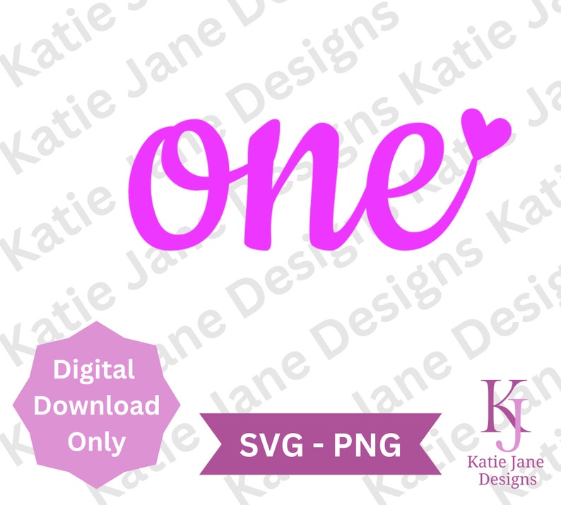 One Heart SVG First Birthday SVG Onesie Cricut Silhouette Cut Files Svg ...