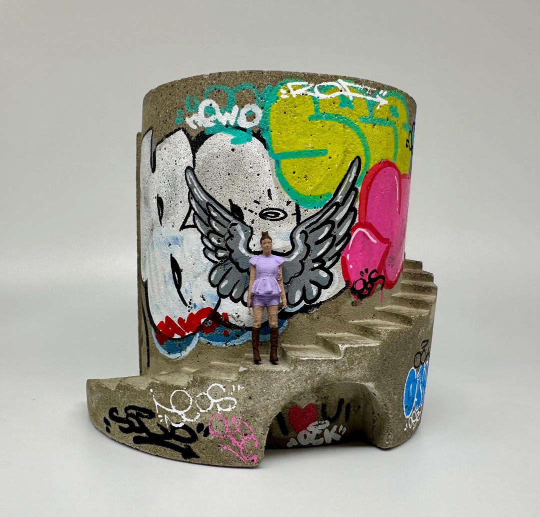 Planter / Plant Pot / Graffiti / Handmade Gift / Unique Gift ...