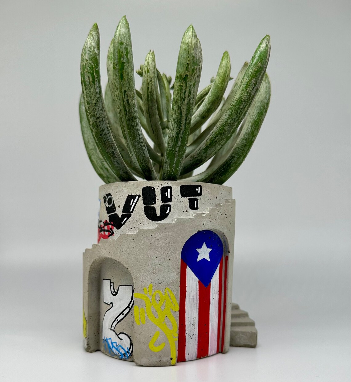 Planter / Plant Pot / Graffiti / Handmade Gift / Unique Gift ...