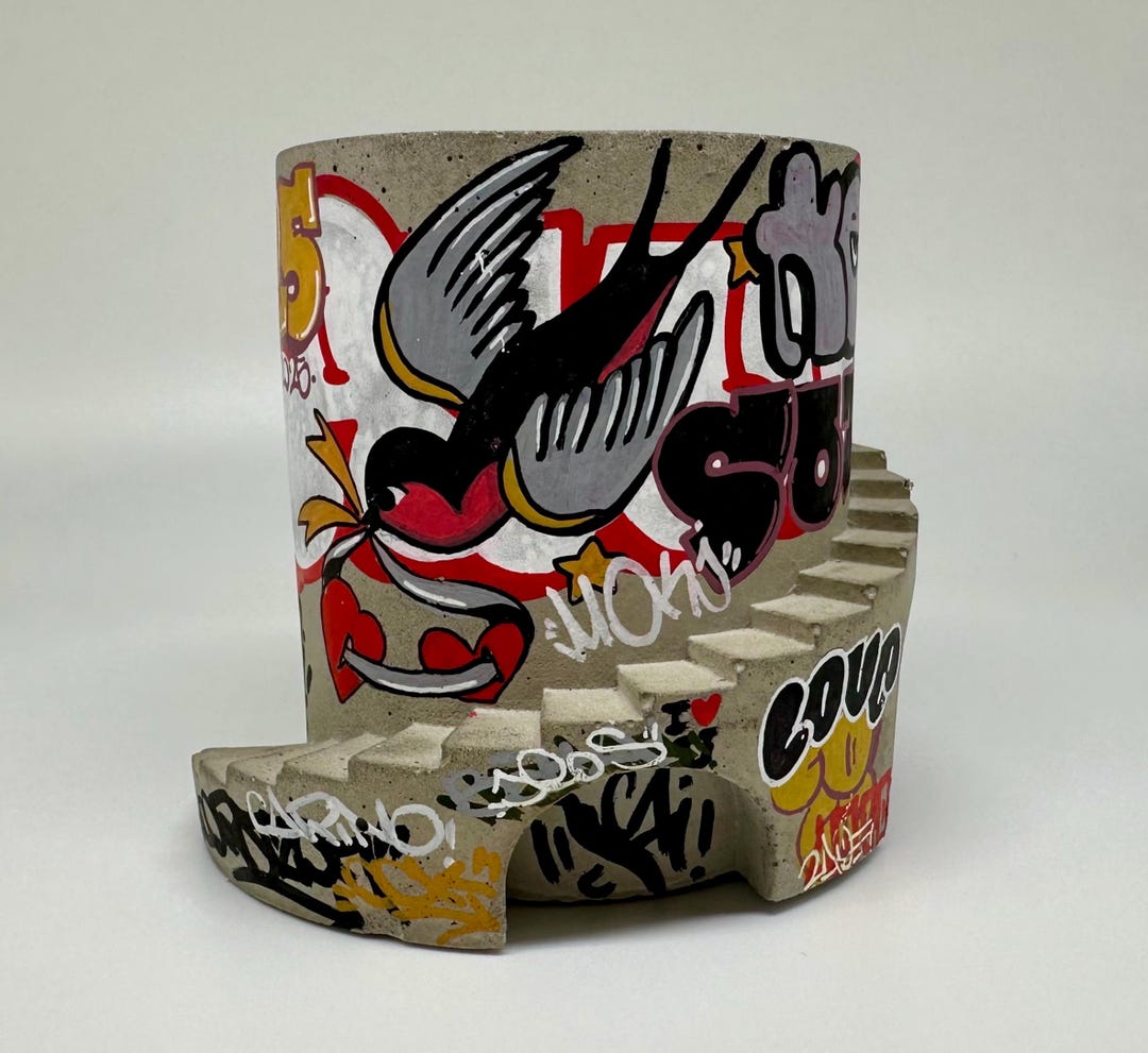 Planter / Plant Pot / Graffiti / Handmade Gift / Unique Gift ...