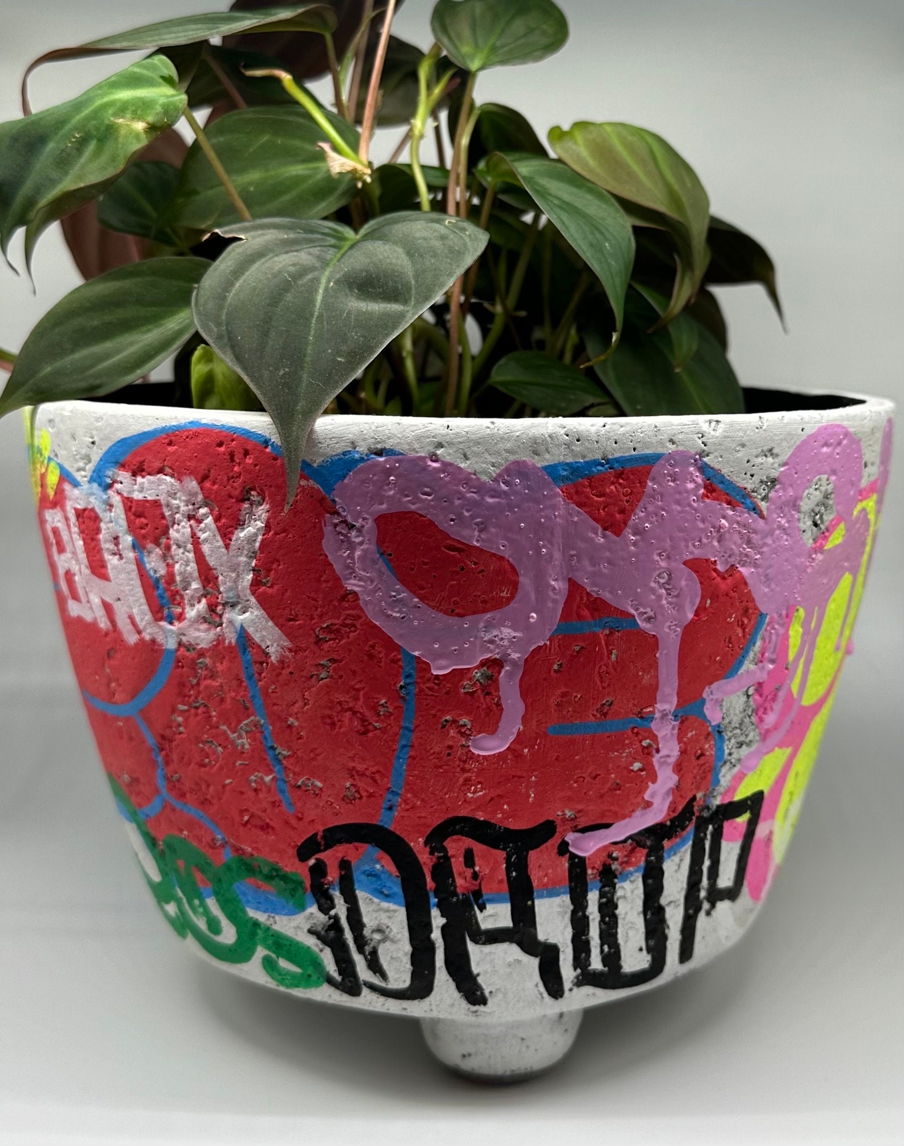 Planter / Plant Pot / Graffiti / Handmade Gift / Unique Gift ...