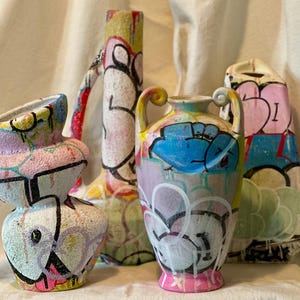 Graffiti / Upcycled / Unique Gift / Gift for Her / Pop Art / Gift ...