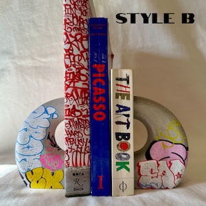 Bookends / Concrete Bookends / Unique Decor / Bookend / Custom / Art ...