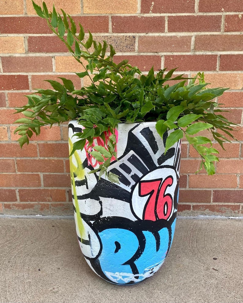Planter / Plant Pot / Graffiti / Handmade Gift / Unique Gift ...