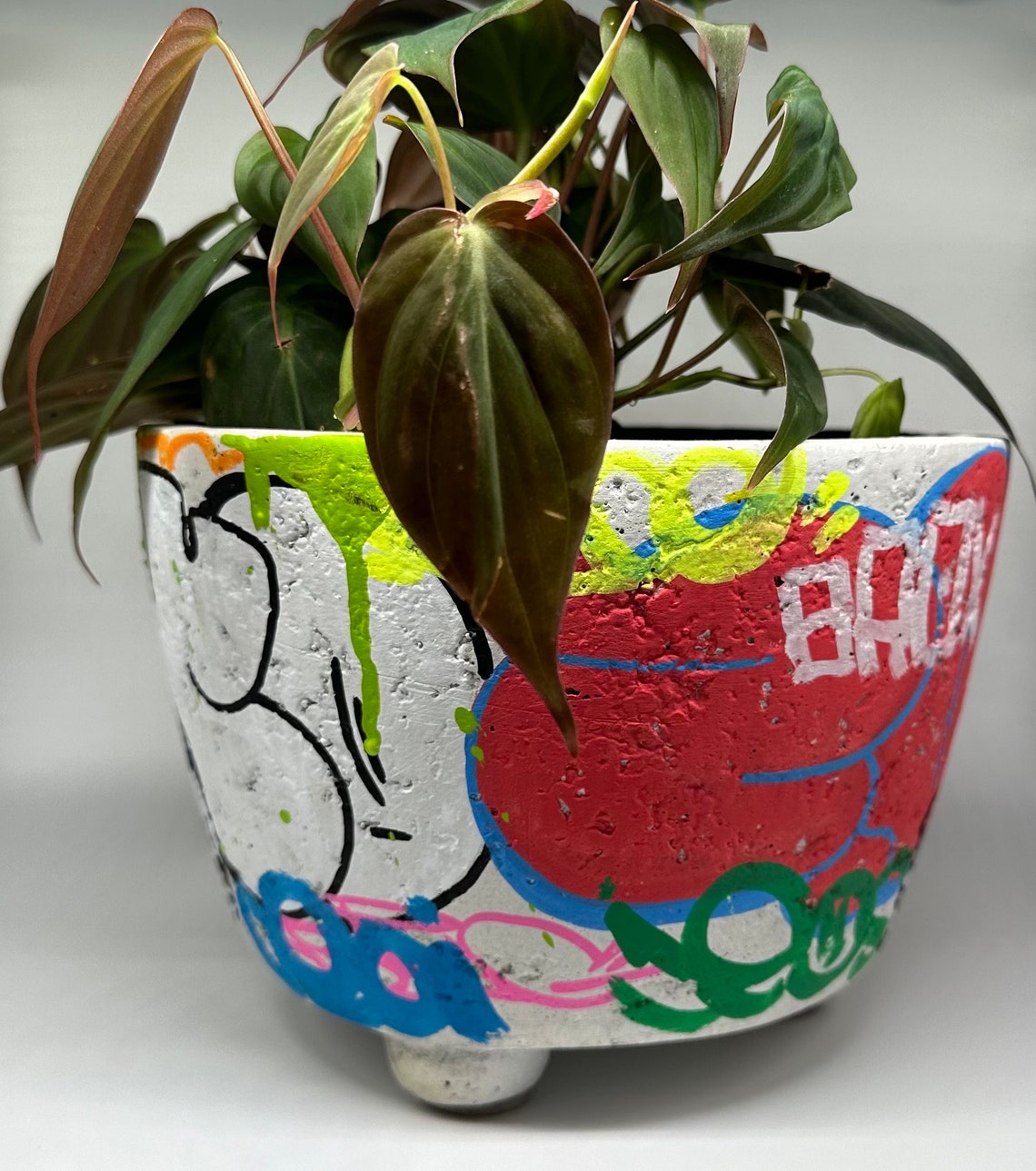 Planter / Plant Pot / Graffiti / Handmade Gift / Unique Gift ...