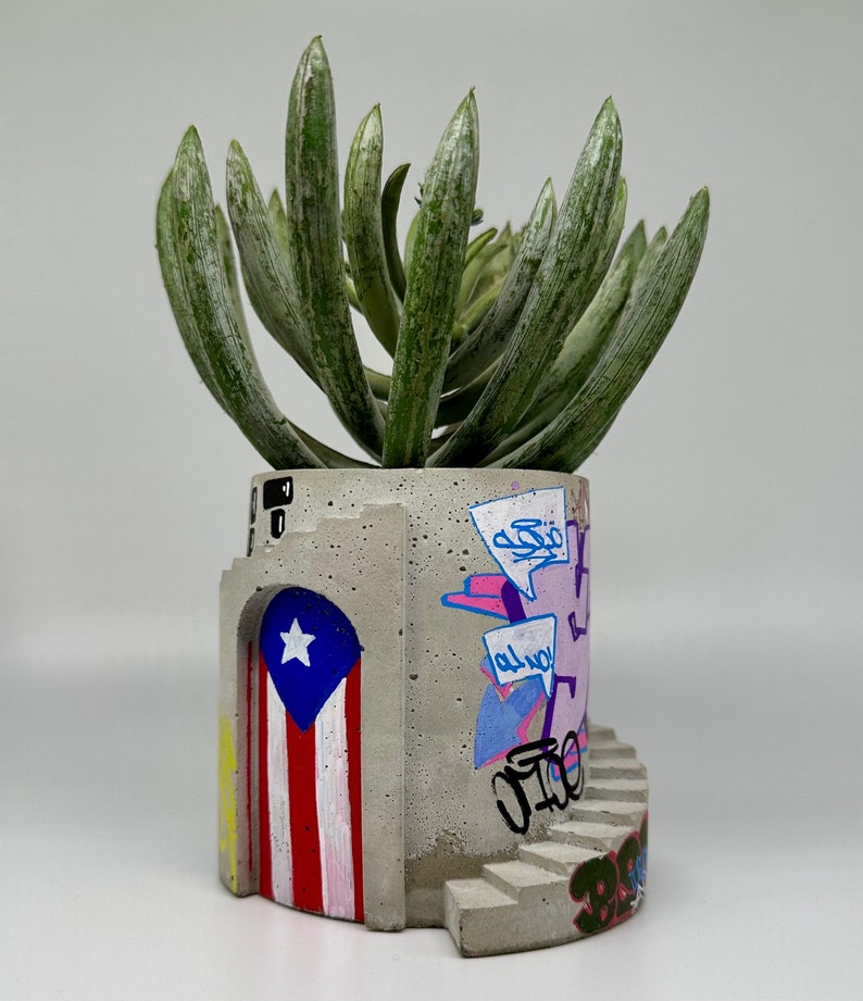 Planter / Plant Pot / Graffiti / Handmade Gift / Unique Gift ...