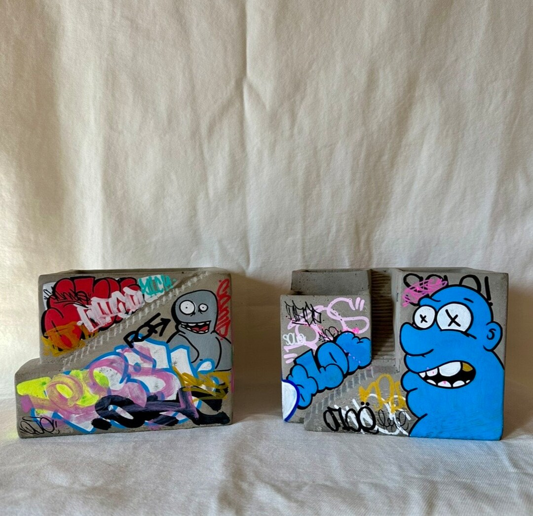 Planter / Plant Pot / Graffiti Planter / Handmade Gift / Unique Gift ...