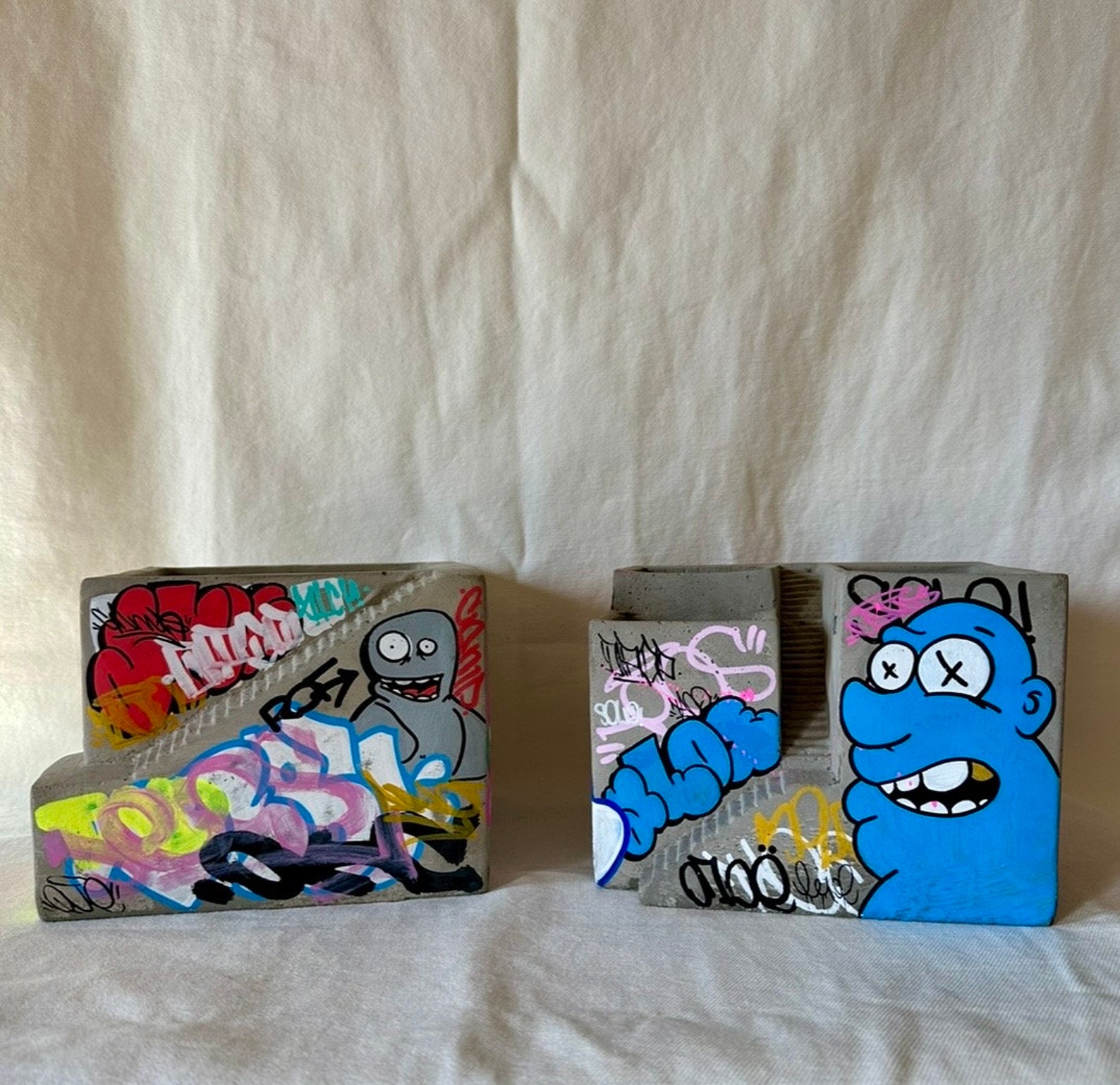 Planter / Plant Pot / Graffiti Planter / Handmade Gift / Unique Gift ...