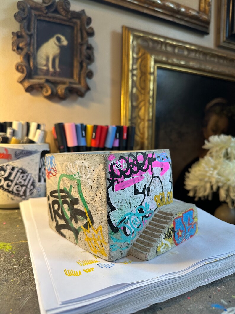 Planter / Plant Pot / Graffiti Planter / Handmade Gift / Unique Gift ...