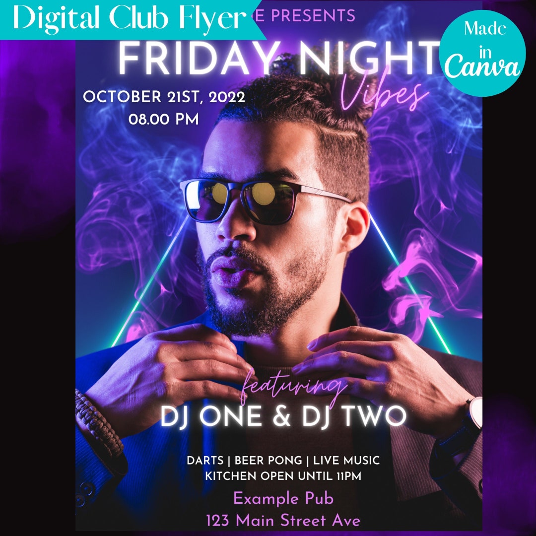 Club Party/event/dj Flyer Template for Social Media (instagram ...