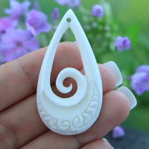Maori Bone Carving DIY Leather Necklace Men Jewelry - Etsy