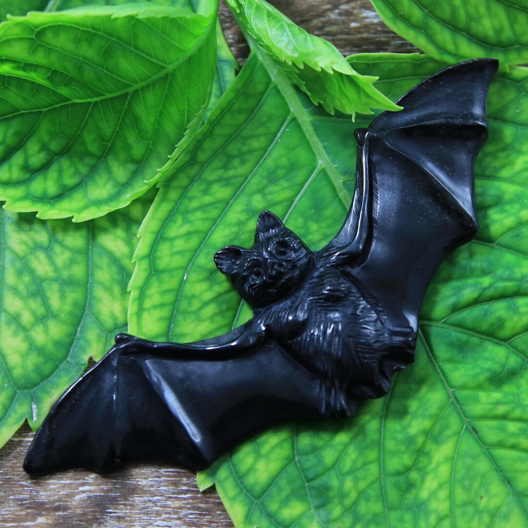 Hand Carved Bull Horn Bat Carving Halloween Jewelry Making - Etsy