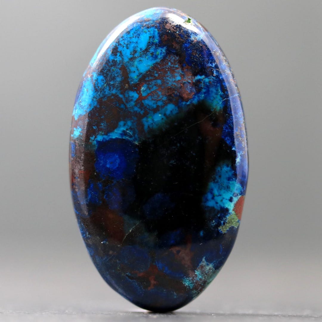 Azurite Cabochon – Natural Blue Gemstone for Chakra Jewelry & Healing ...