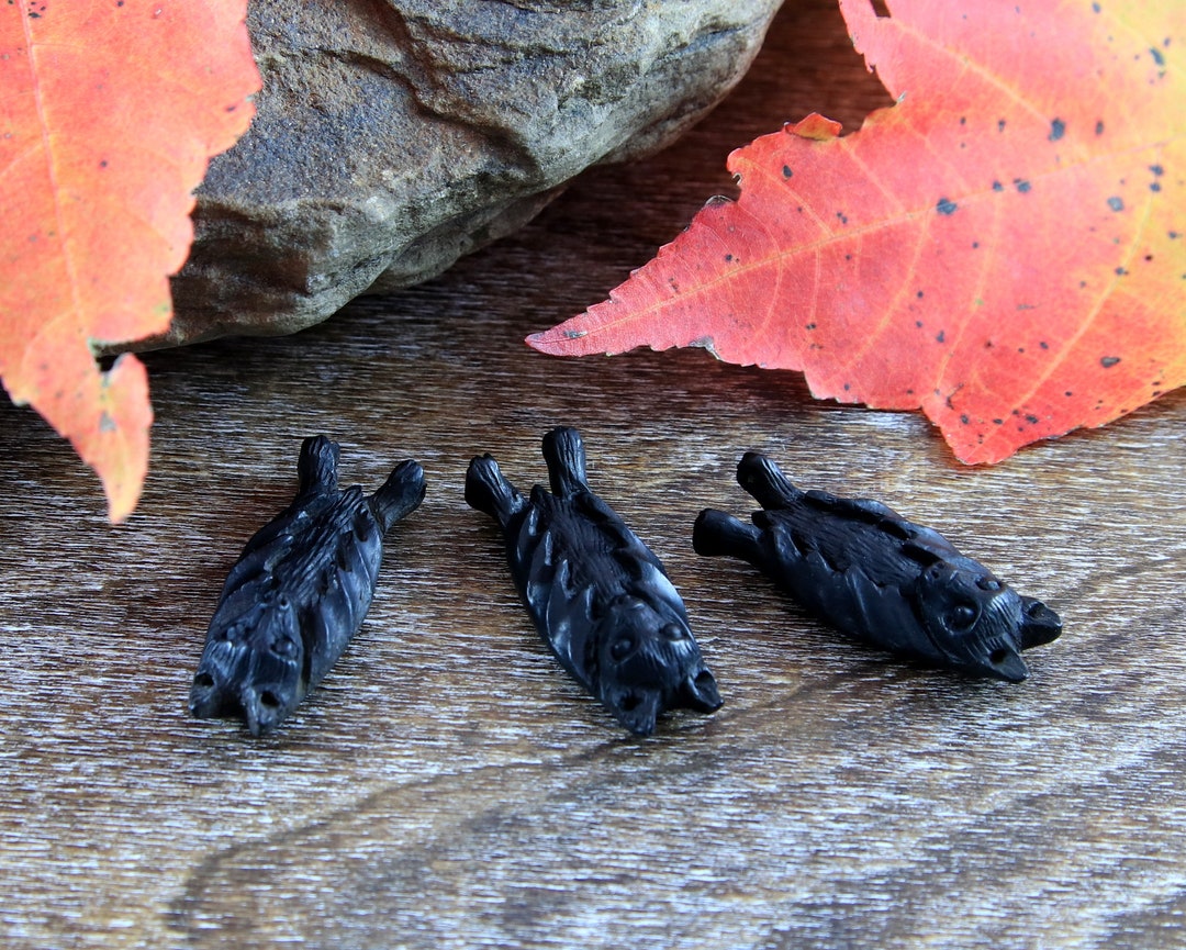Hand Carved Bull Horn Bat Cabochon Side Drilled - Etsy