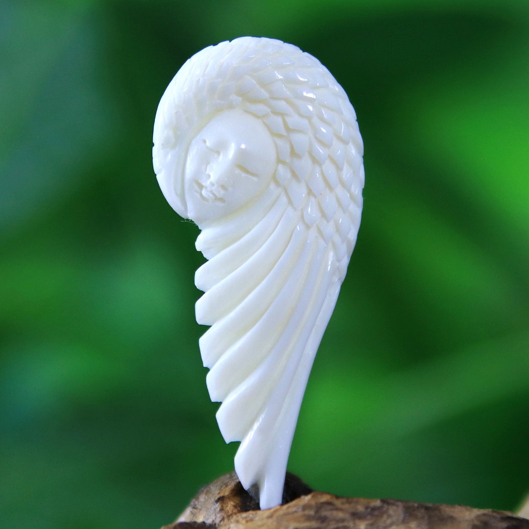 Goddess Eagle Cabochon Hand Carved Bone Spirit Animal Totem - Etsy