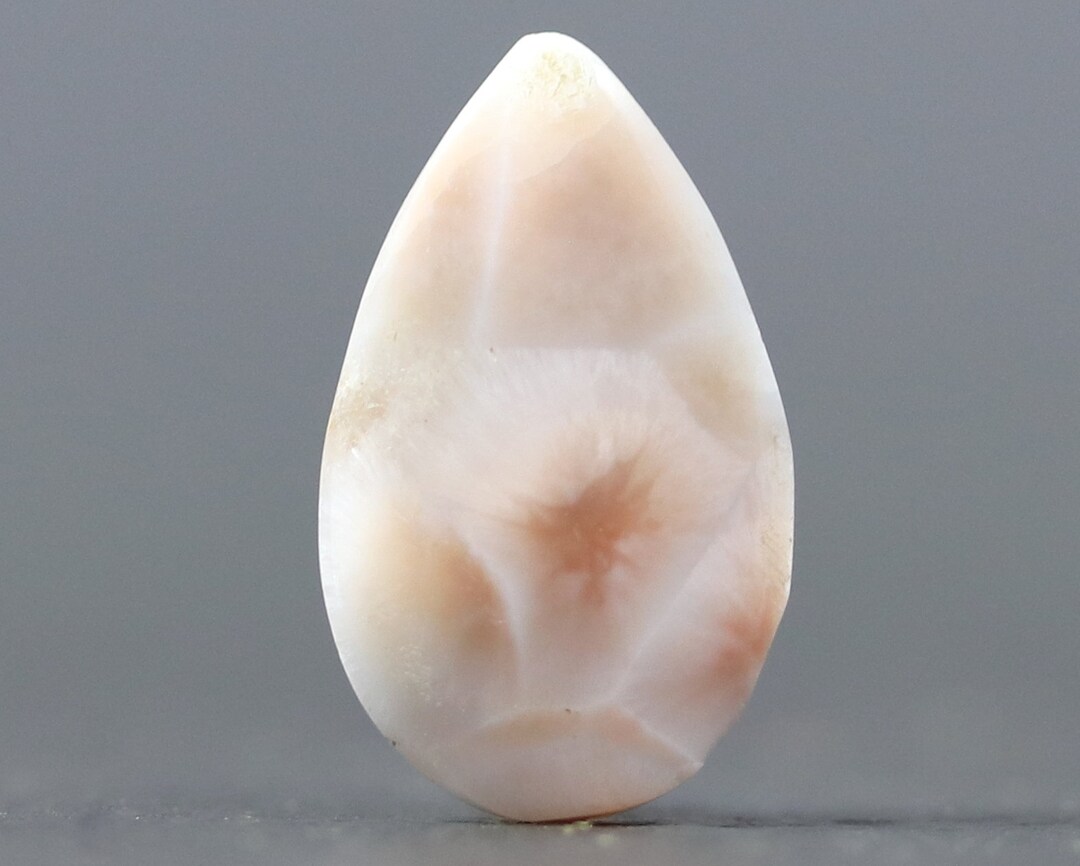 Pink Natrolite Semiprecious Stone Cabochon Turtleback Gem - Etsy