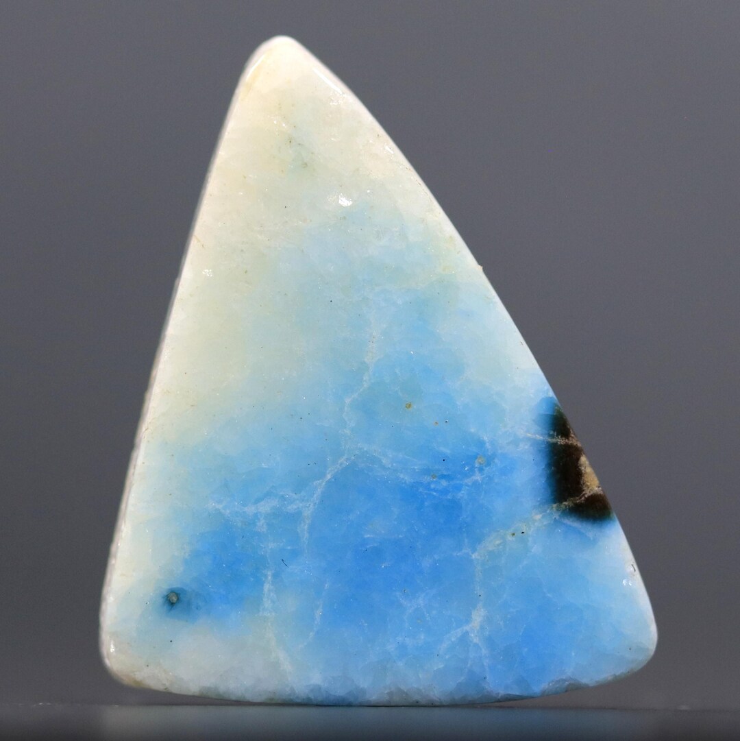 Newly Discovered Ultra Rare Stone Blue Ice Glacierite Cabochon Jewelry ...
