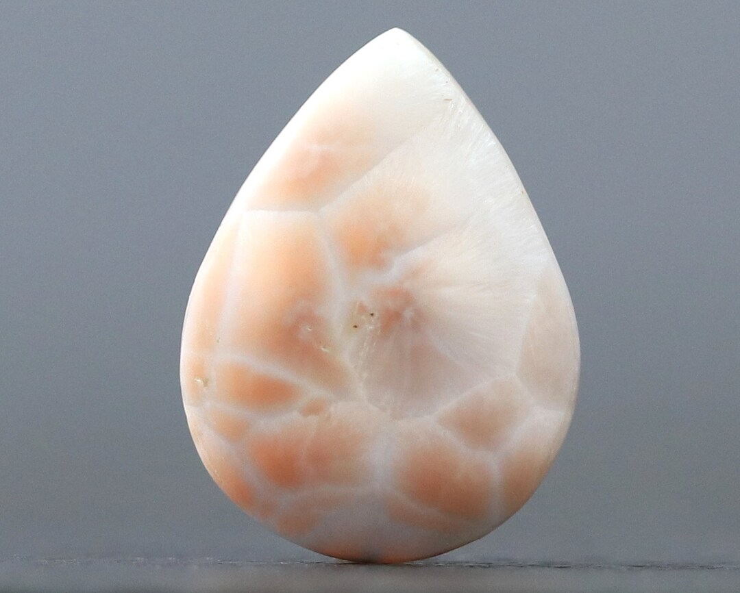 Pink Natrolite Semiprecious Stone Cabochon Turtleback Gem - Etsy