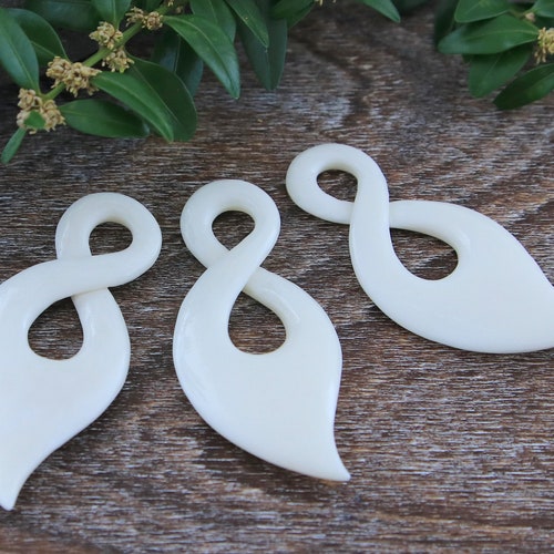 Carved Bone Pendant DIY Leather Necklace - Etsy