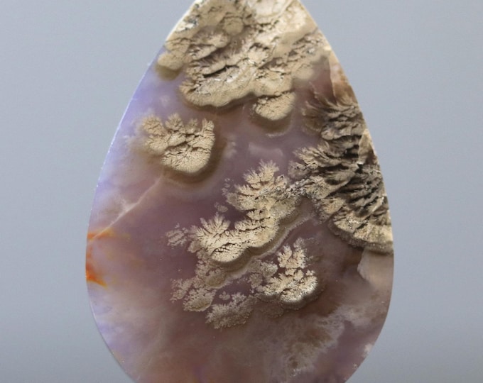 Purple Plume Chalcedony Cabochon Rare Mineral Specimen - Etsy
