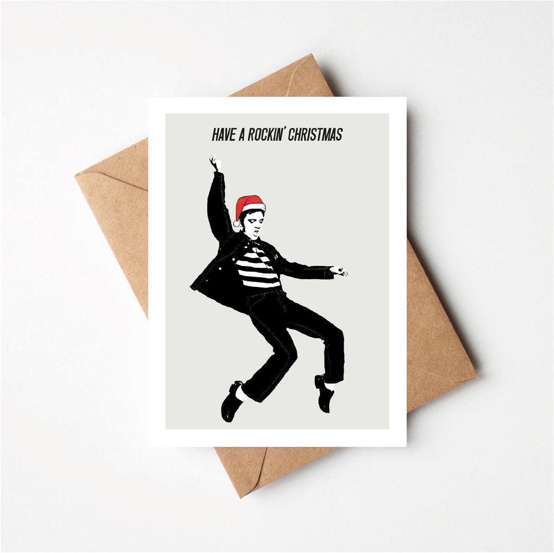 Have A Rockin’ Christmas Greetings Card - Etsy