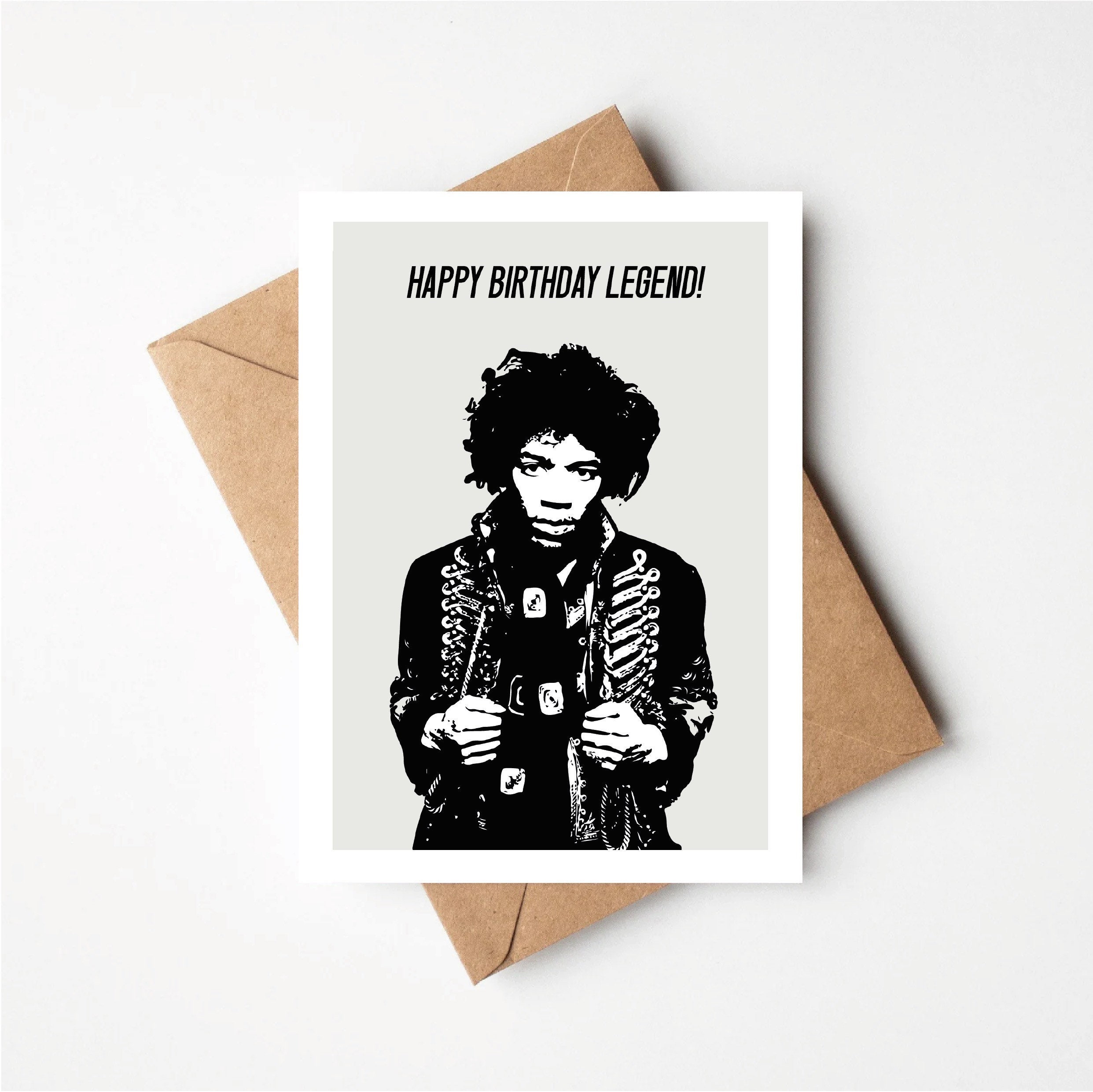 Happy Birthday Legend, Inspired Birthday Card, 60s - Etsy