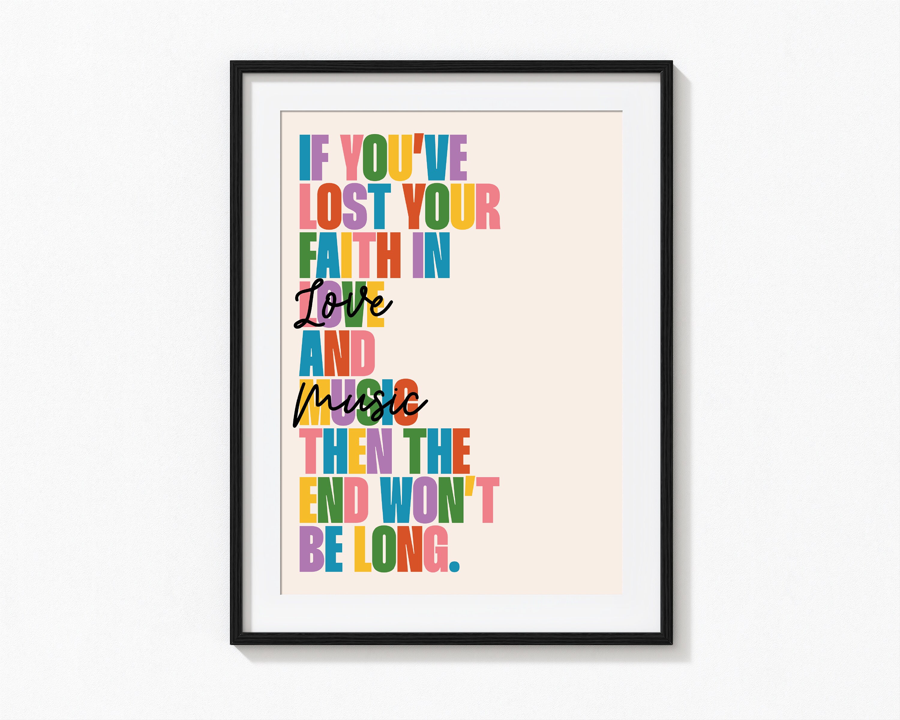 The Good Old Days | Inspired Music Wall Art Print | up the Bracket ...