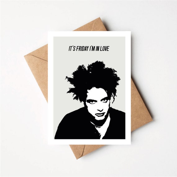 Its Friday Im in Love Inspired Greetings Card Punk - Etsy UK