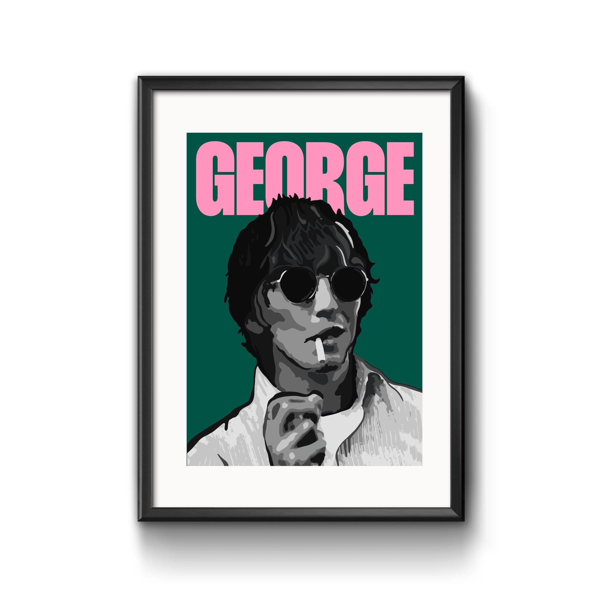 Bold Colourful Illustrated Pop Art Print Bold Typography - Etsy