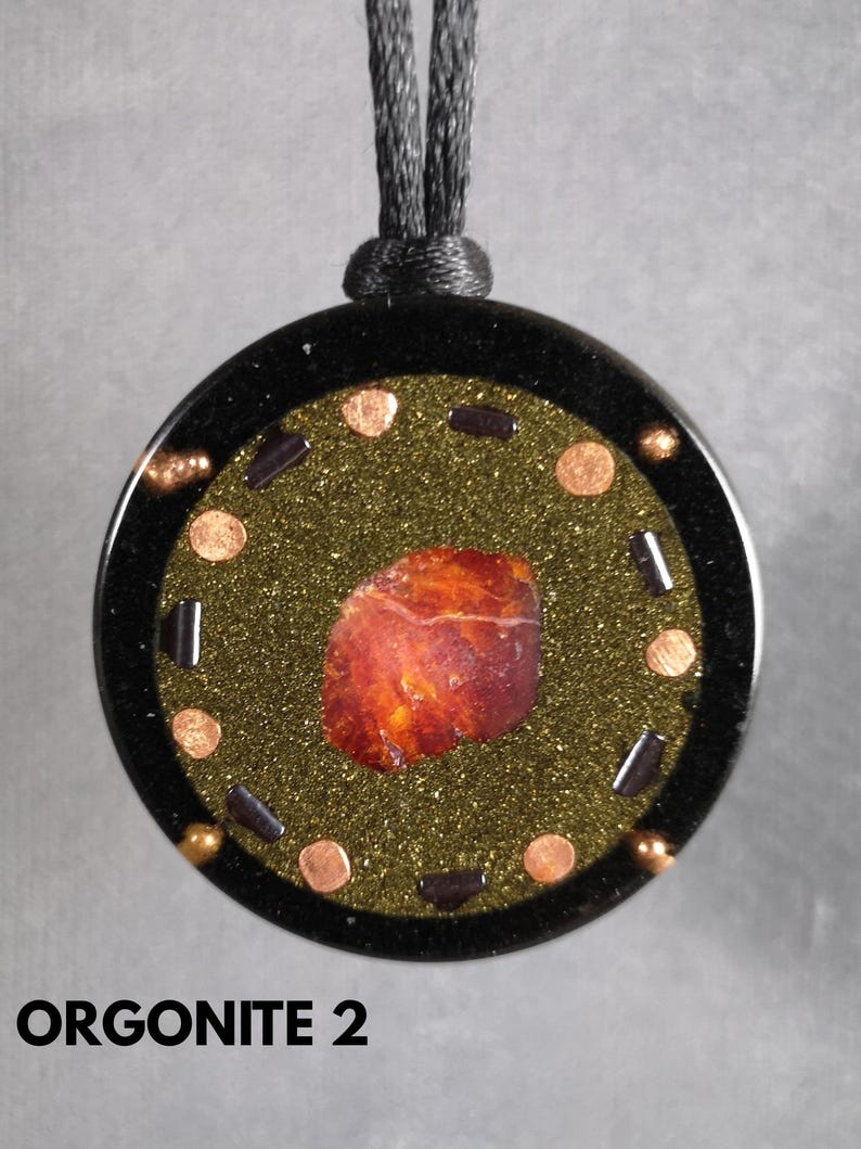 Handcrafted Orgonite EMF Protection Pendant _ Healing Orgonite | Energy ...