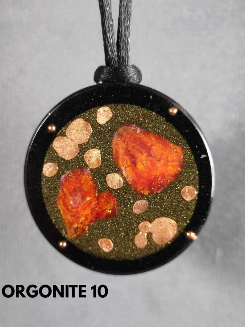 Handcrafted Orgonite EMF Protection Pendant _ Healing Orgonite | Energy ...
