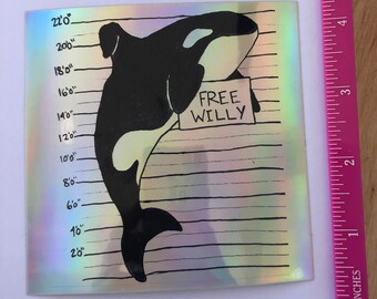 Free Willy Sticker - Etsy