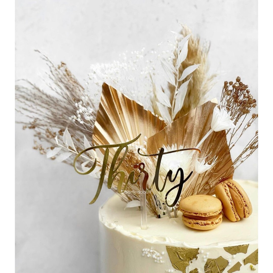 5” Number Cake Topper - Any Age - Personalised - Etsy UK