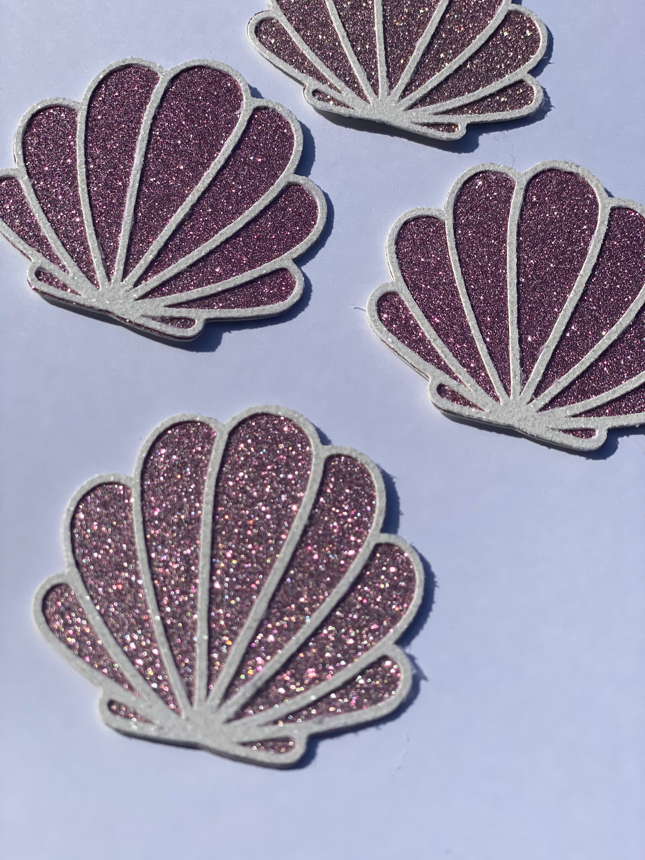 Mermaid Shell Cake Topper & Cupcake Charms Personalised Name - Etsy