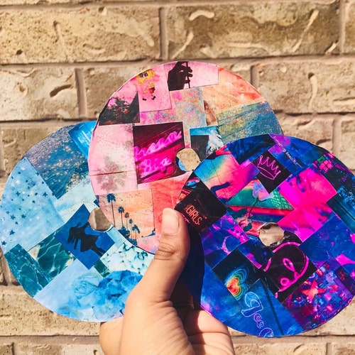 Custom Hand Painted CD Room Decortransparent Indie Aesthetic - Etsy