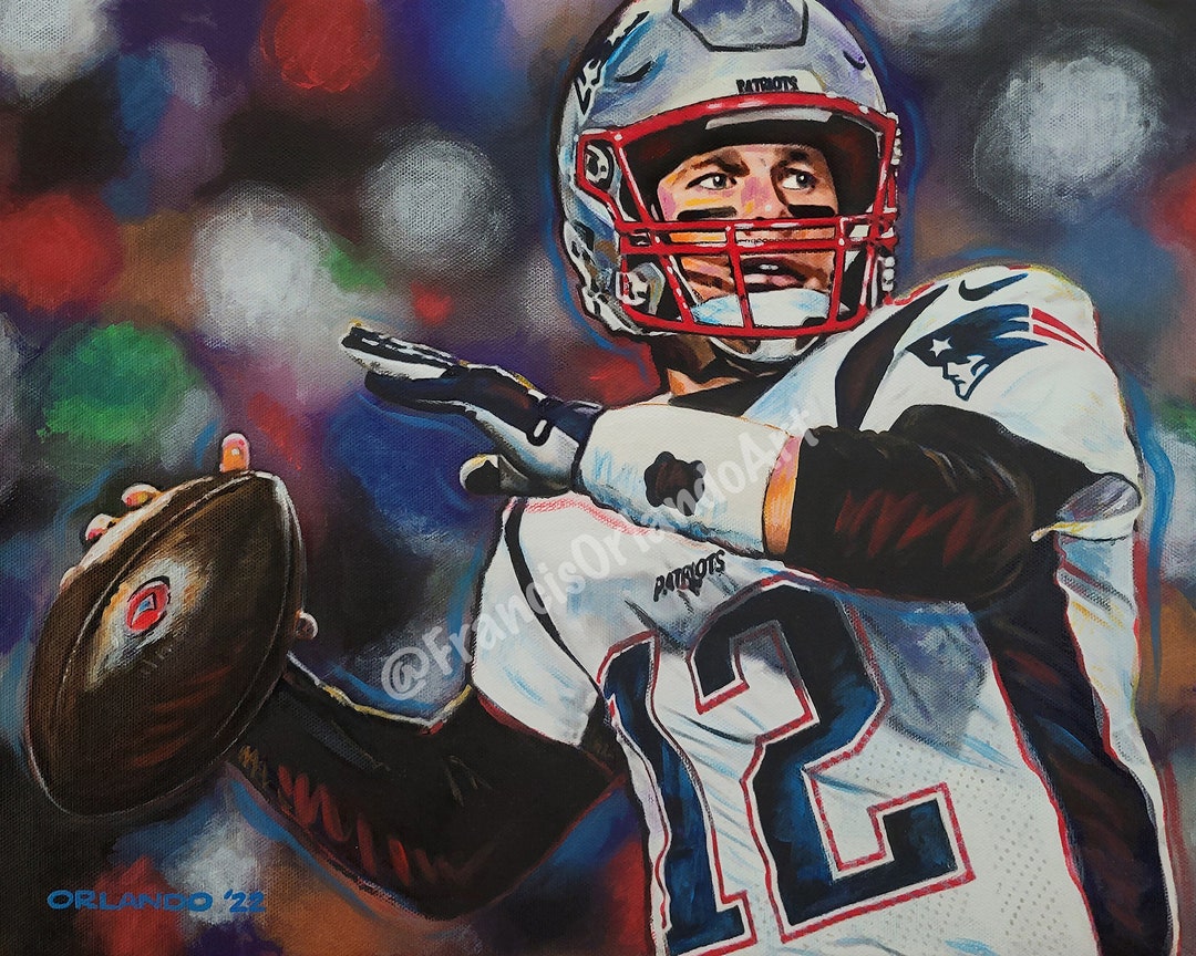 Tom Brady Portrait (patriots) - Etsy