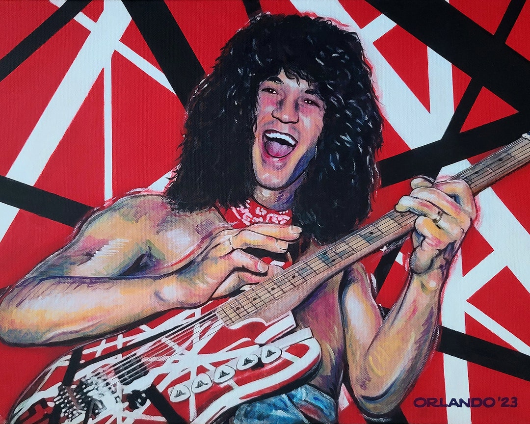 Eddie Van Halen Portrait - Etsy