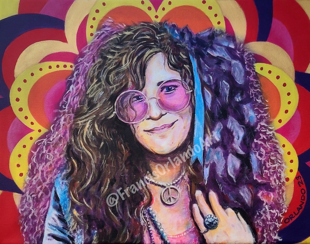 Janis Joplin Portrait - Etsy
