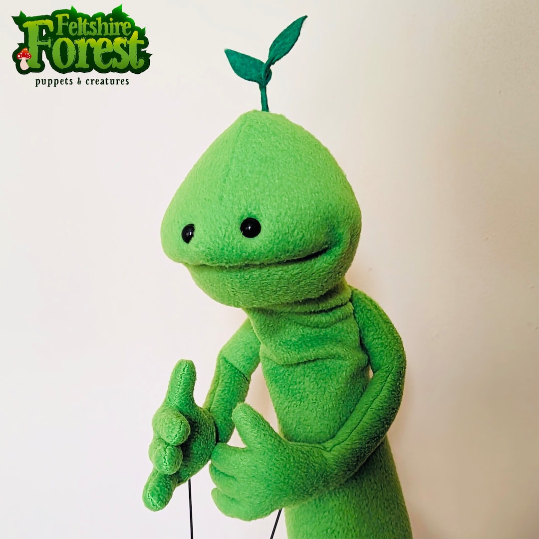 Lil’ Sprout Hand and Rod Puppet - Etsy