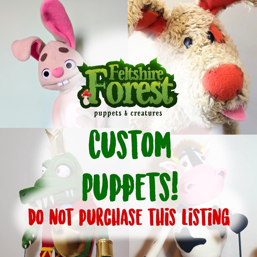 Custom Professional Hand and Rod Puppet - Etsy
