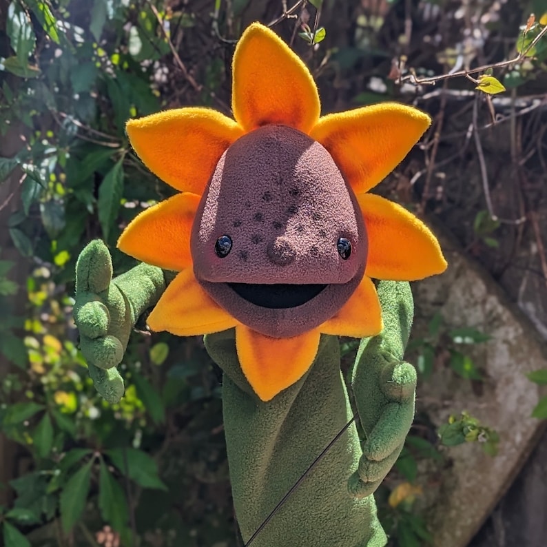 Lil’ Flora Sunflower Hand and Rod Puppet - Etsy