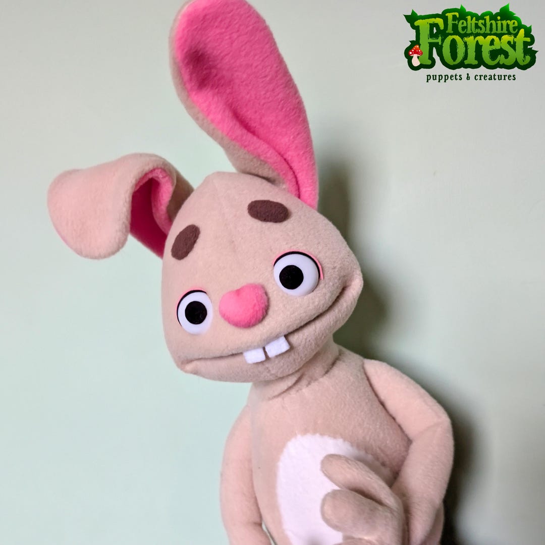 Bunny Professional Hand and Rod Puppet - Etsy