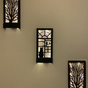 Handmade Wooden Led Wall Decor Wall Decoration With LED | Etsy