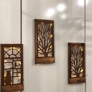 Handmade Wooden Led Wall Decor, Wall Decoration With LED, Neon Sign ...