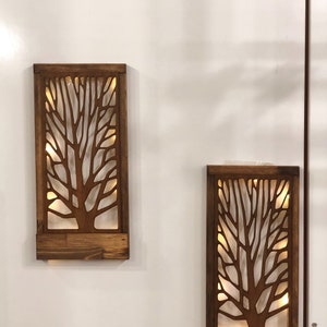 Handmade Wooden Led Wall Decor, Wall Decoration With LED, Neon Sign ...