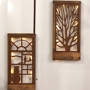 Handmade Wooden Led Wall Decor, Wall Decoration With LED, Neon Sign ...