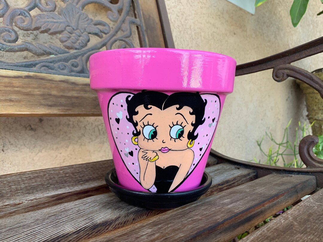 Betty Boop Custom Order Pot, Betty Boop Pot - Etsy