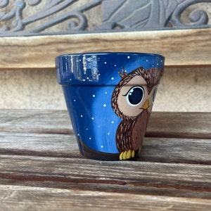 Owl Pot, Owl Pottery, Custom Owl Pot - Etsy